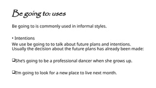 Plans and intentions future with going to .pptx