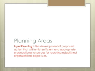 Plans and planning tools (principles of management) | PPTX
