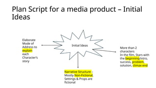 Plan Script for a Media Product - Gone Wrong Script | PPTX