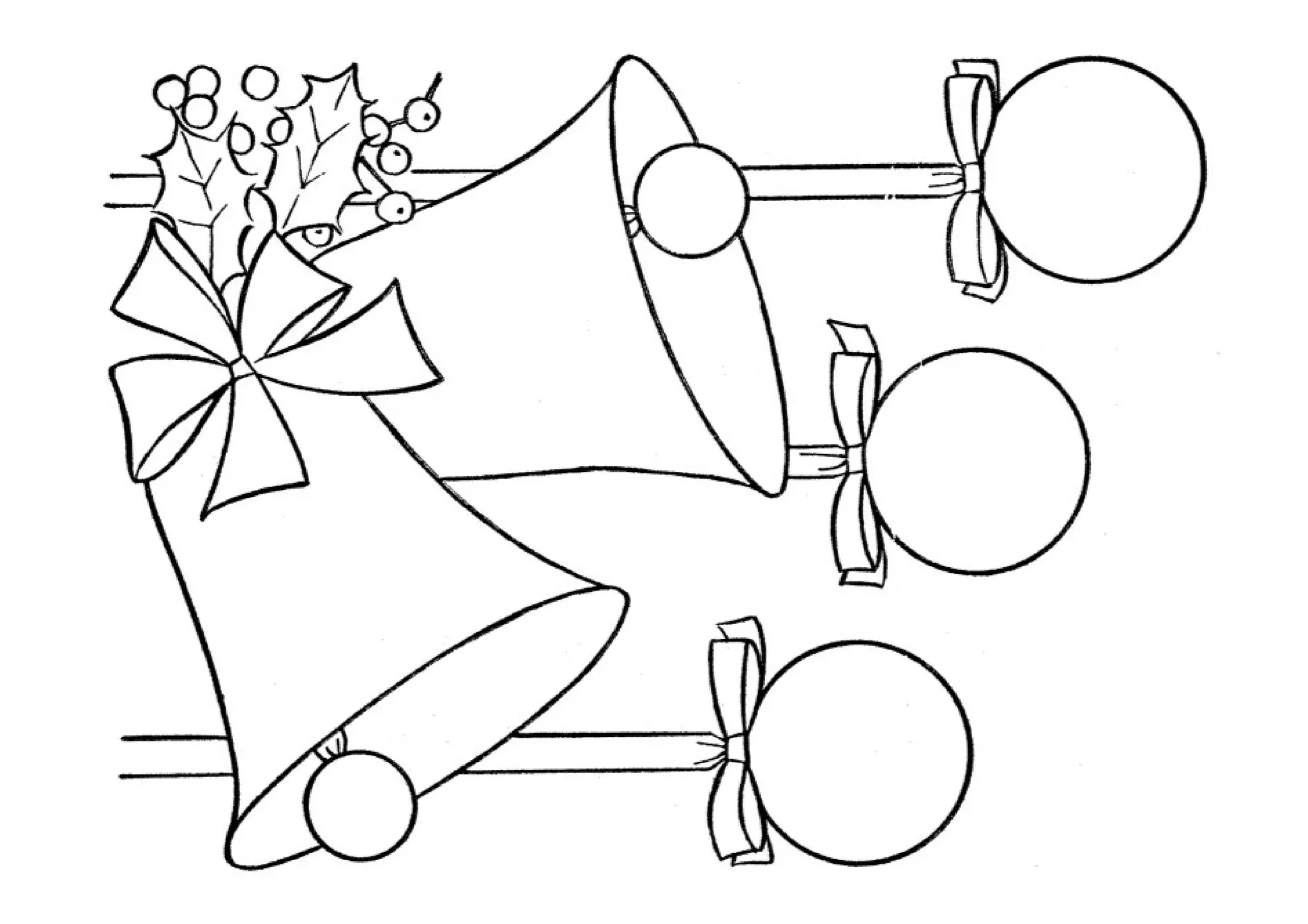 Planse de colorat Craciun - clopotei.pdf