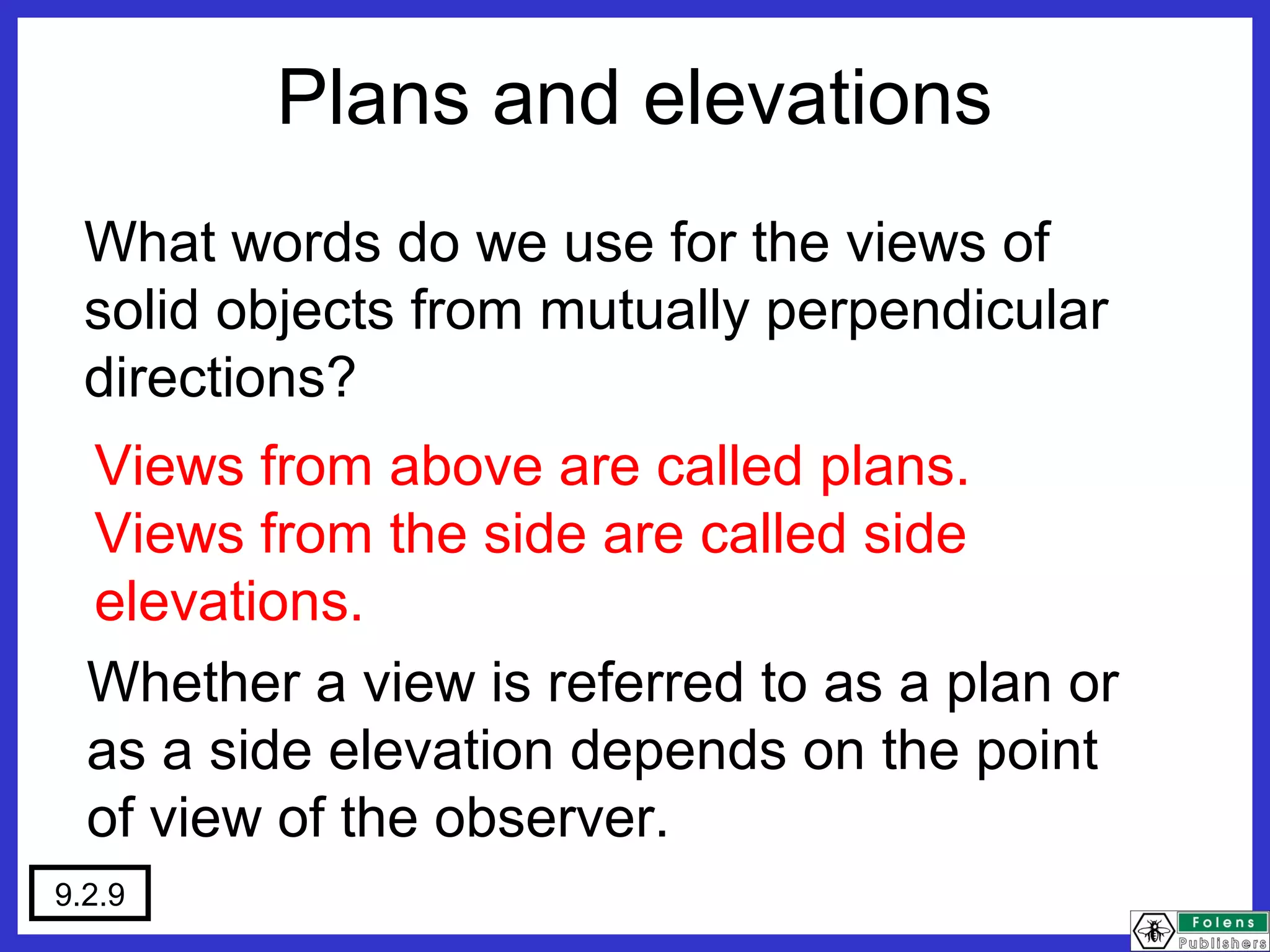 Plans&elevations | PPT