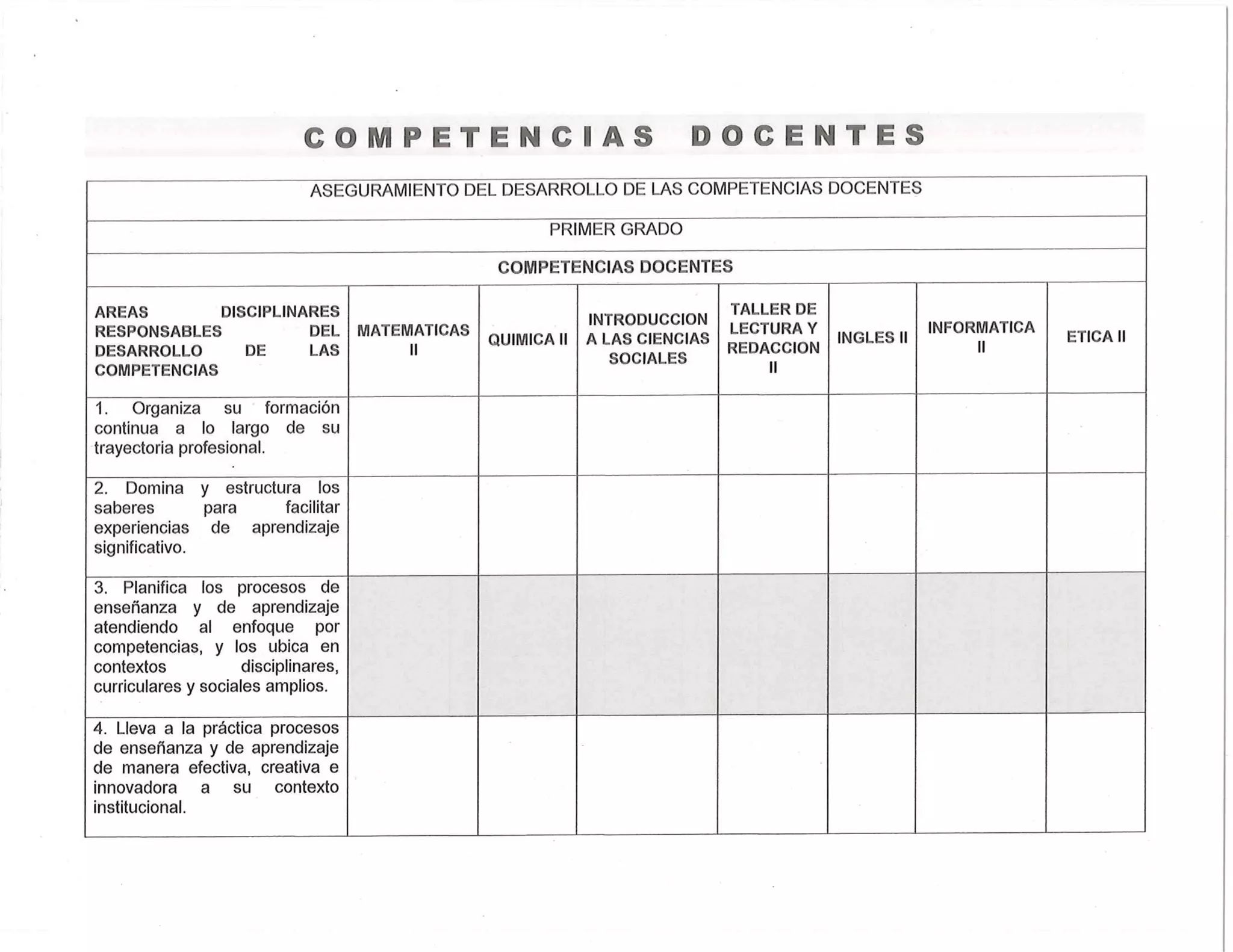 Plan semestral | PDF
