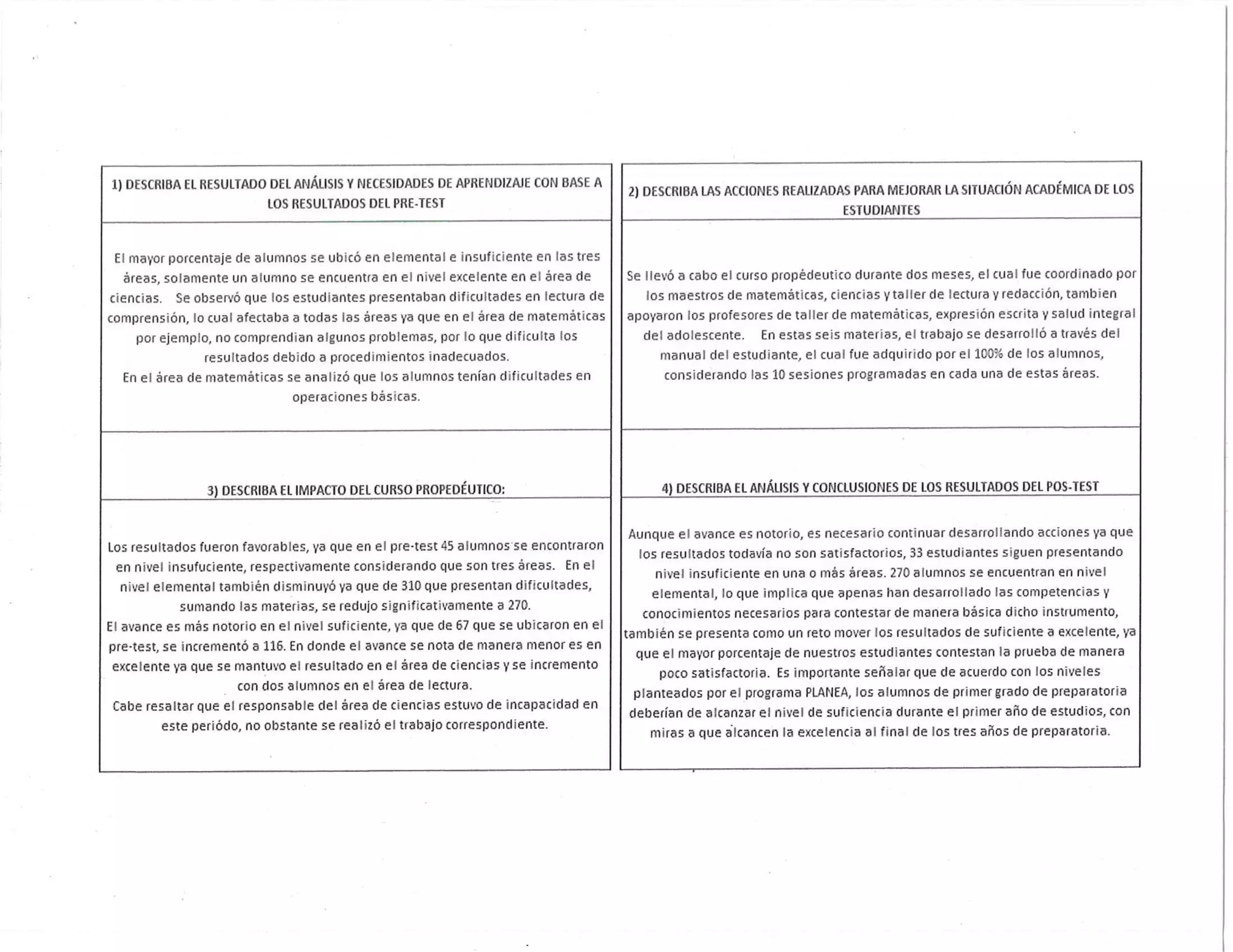 Plan semestral | PDF