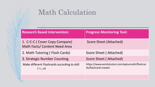 Plans for rti areas of interventions | PPTX | Educational Assessment ...