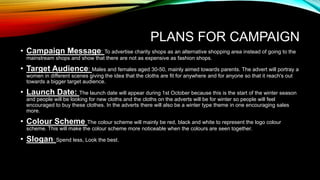 Presentation Of Campaign | PPT