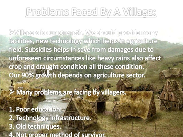 Plans for the development of villages. | PPT