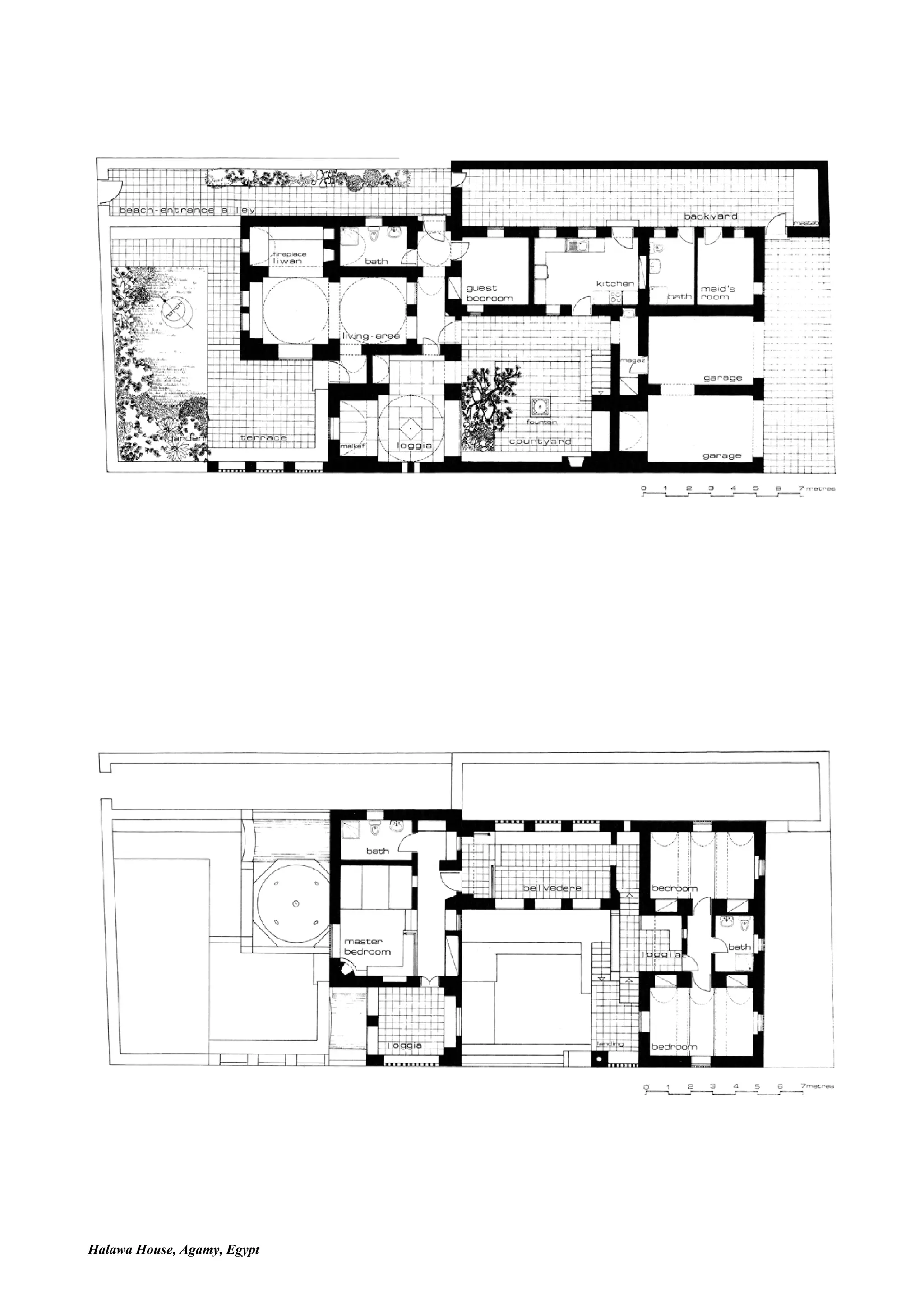 Halawa house Plans & sections | PDF