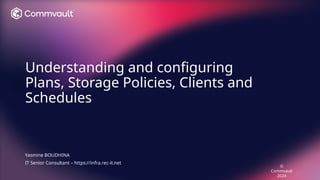 Plan Storage commvault service associate overview | PPT