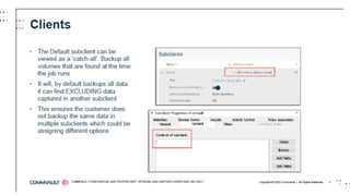 Plan Storage commvault service associate overview | PPT