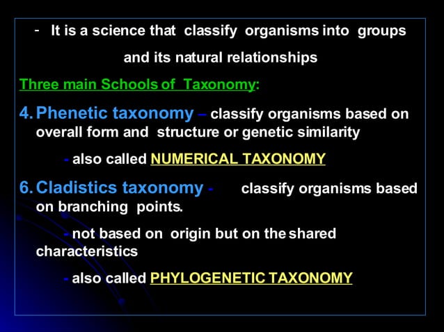 Plant And Animal Taxonomy | PPT