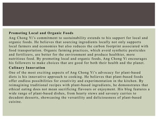 Plant-Based Ethics: Ang Chong Yi’s Reasons for Choosing Sustainable Foods | PPT