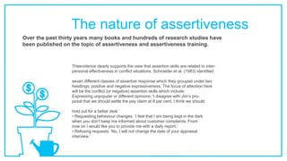 ASSERTING AND INFLUENCING- Interpersonal Skill | PPTX