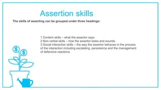 ASSERTING AND INFLUENCING- Interpersonal Skill | PPTX