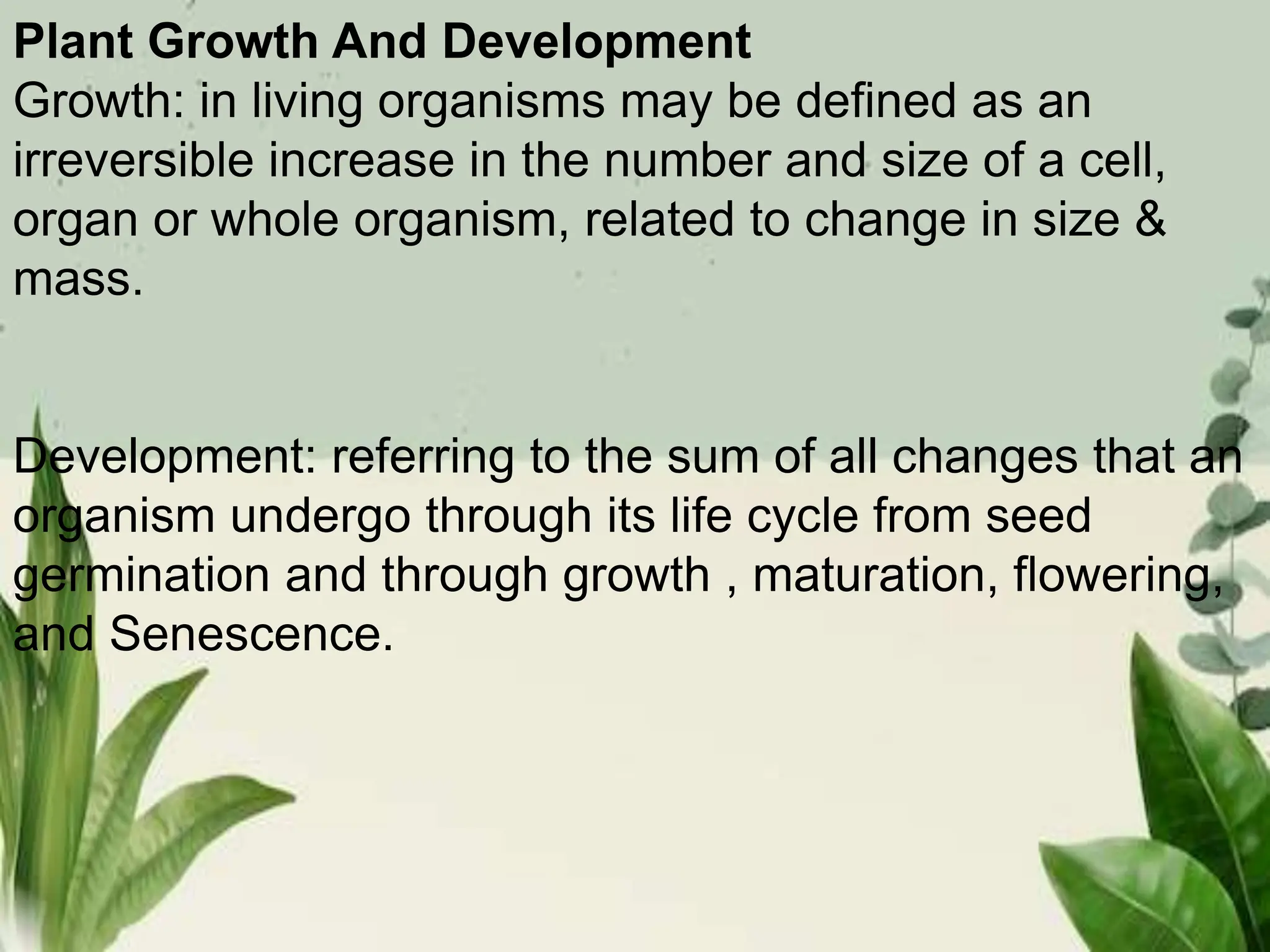 Plant-growth-and-development in general biology | PPTX