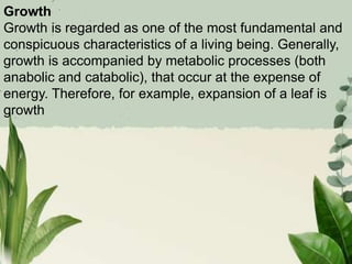 Plant-growth-and-development in general biology | PPTX
