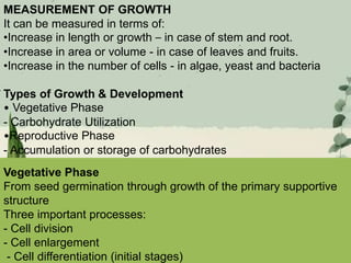 Plant-growth-and-development in general biology | PPTX