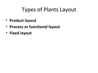 Plant layout | PPT