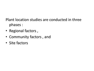 Plant Location | PPTX