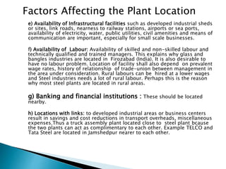 Plant location | PPTX