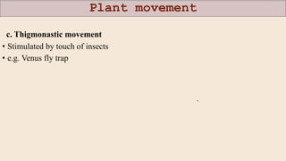 Plant-movements and plant growth ug.pptx | Gardening | Home & Garden