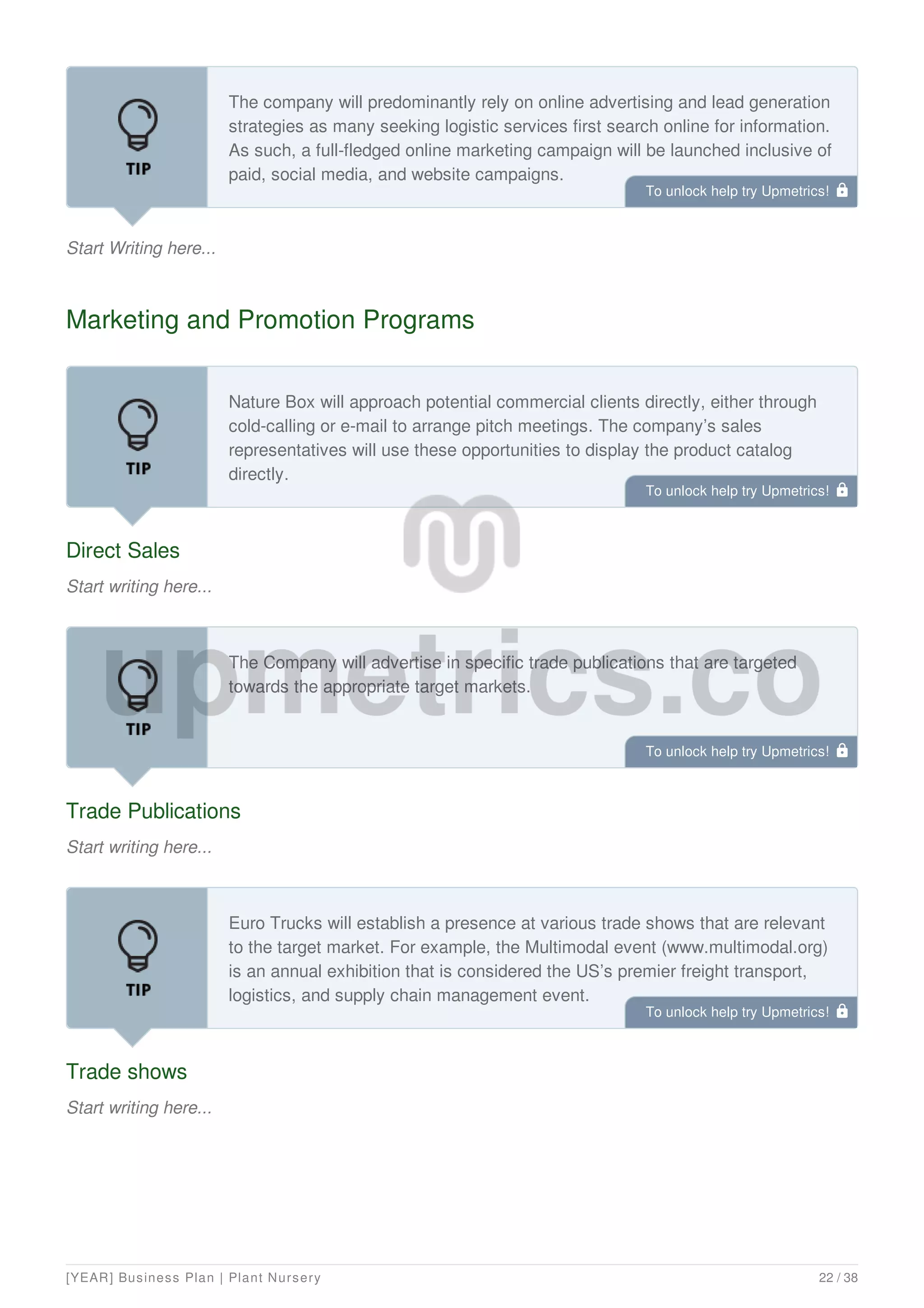 Plant Nursery Business Plan Example | PDF