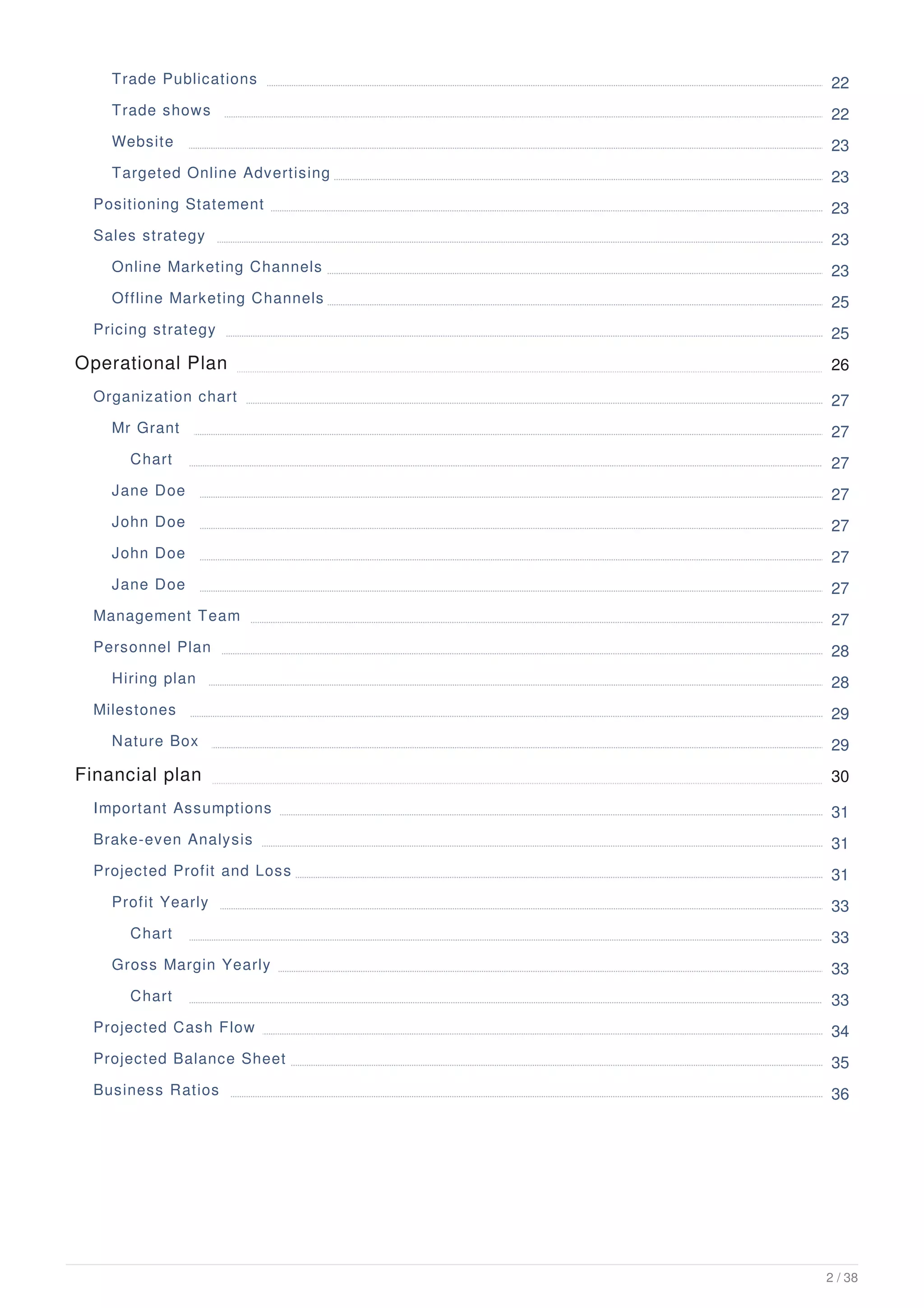 Plant Nursery Business Plan Example | PDF