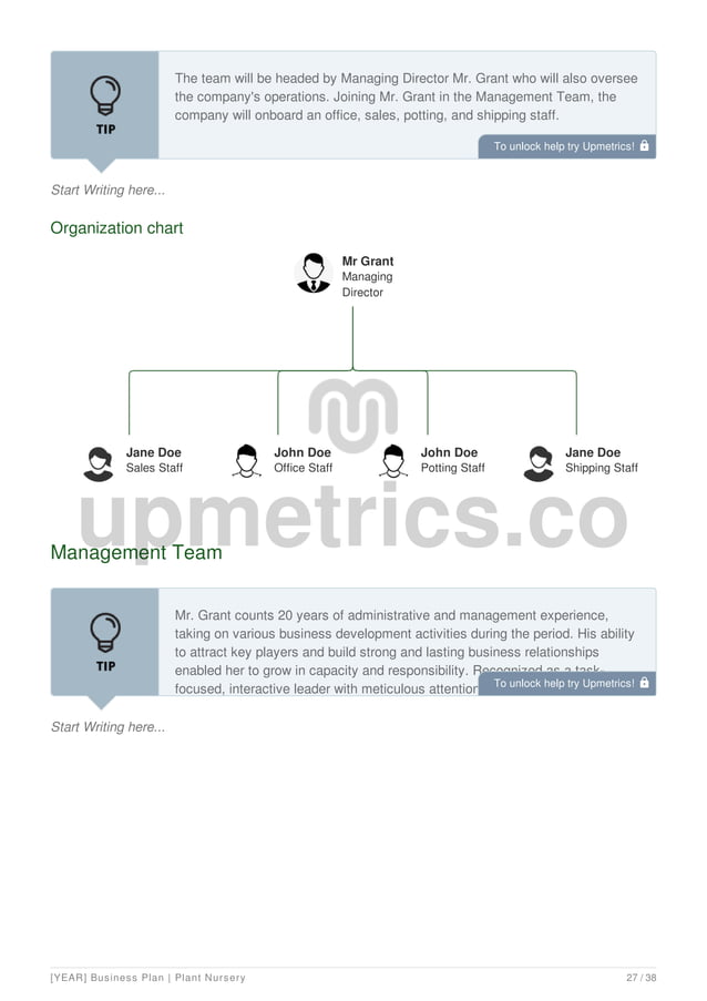 Plant Nursery Business Plan Example | PDF | Gardening | Home & Garden