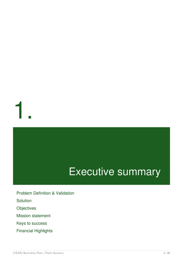 Plant Nursery Business Plan Example | PDF | Gardening | Home & Garden