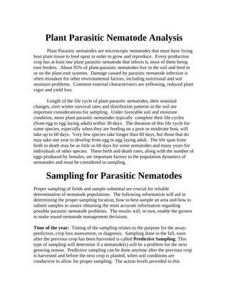 Plant parasitic-nematode-analysis | PDF