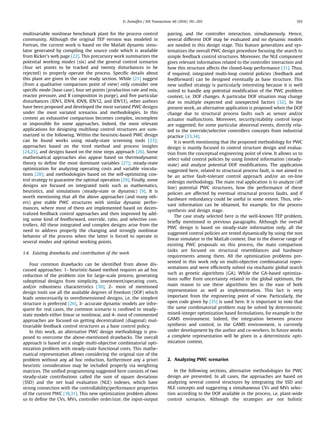 Plant wide control design based on steady-state combined indexes | PDF