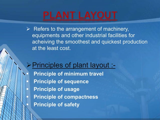 Plant layout | PPT