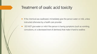 Plant acid toxicology | PPT