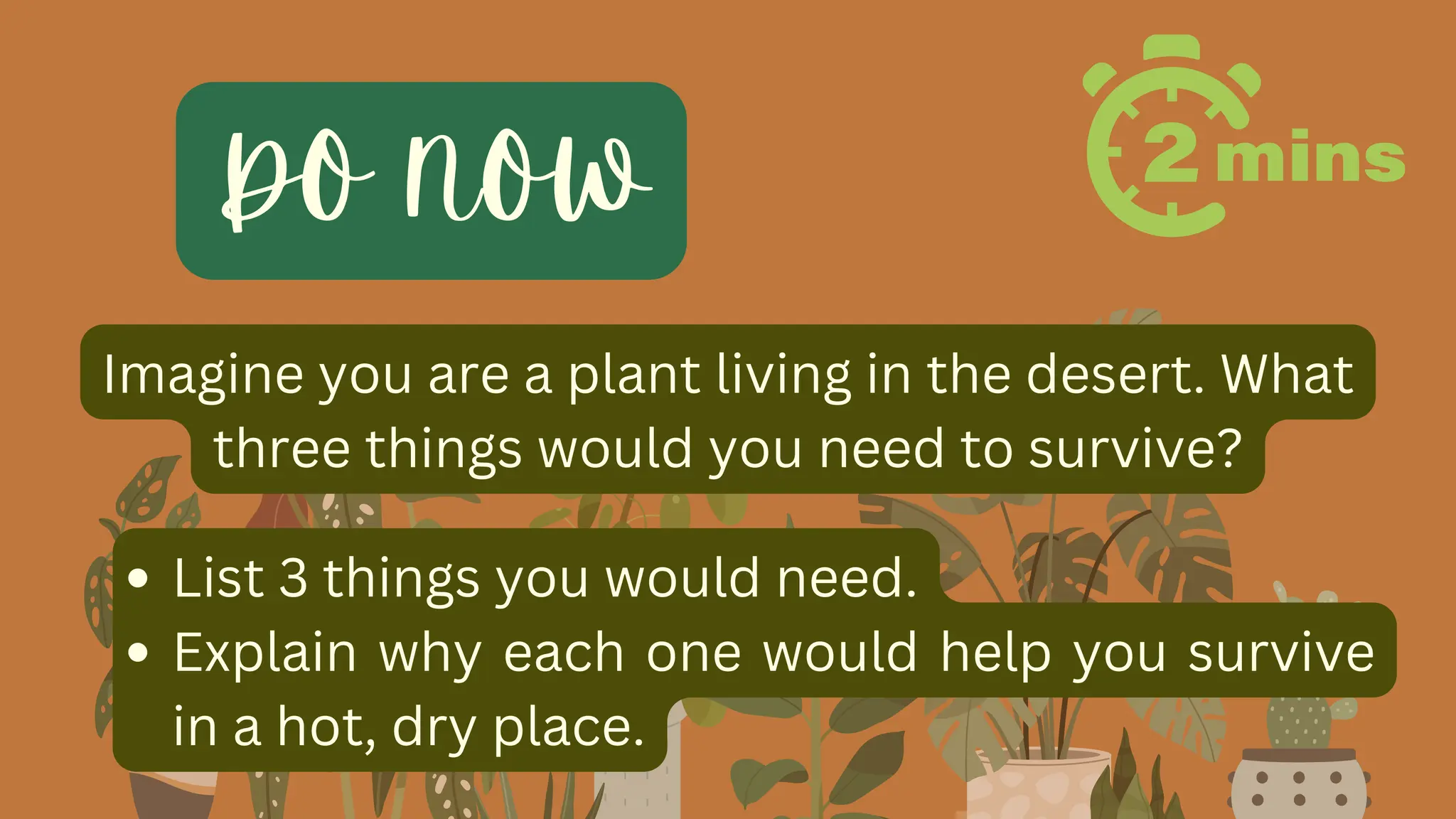 Structural, Behavioral, Physiological Plant Adaptations (5th Grade ...