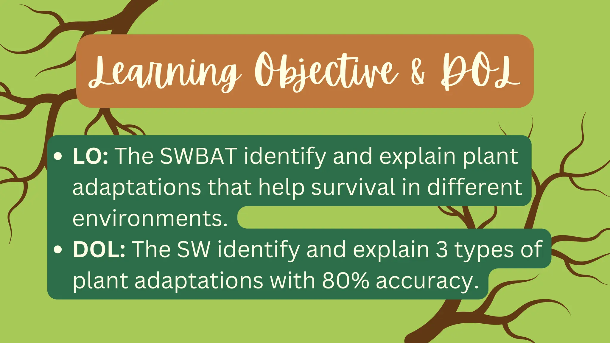 Structural, Behavioral, Physiological Plant Adaptations (5th Grade ...