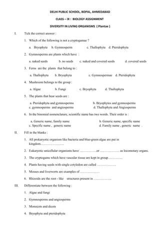 Plantae | DOC | Gardening | Home & Garden