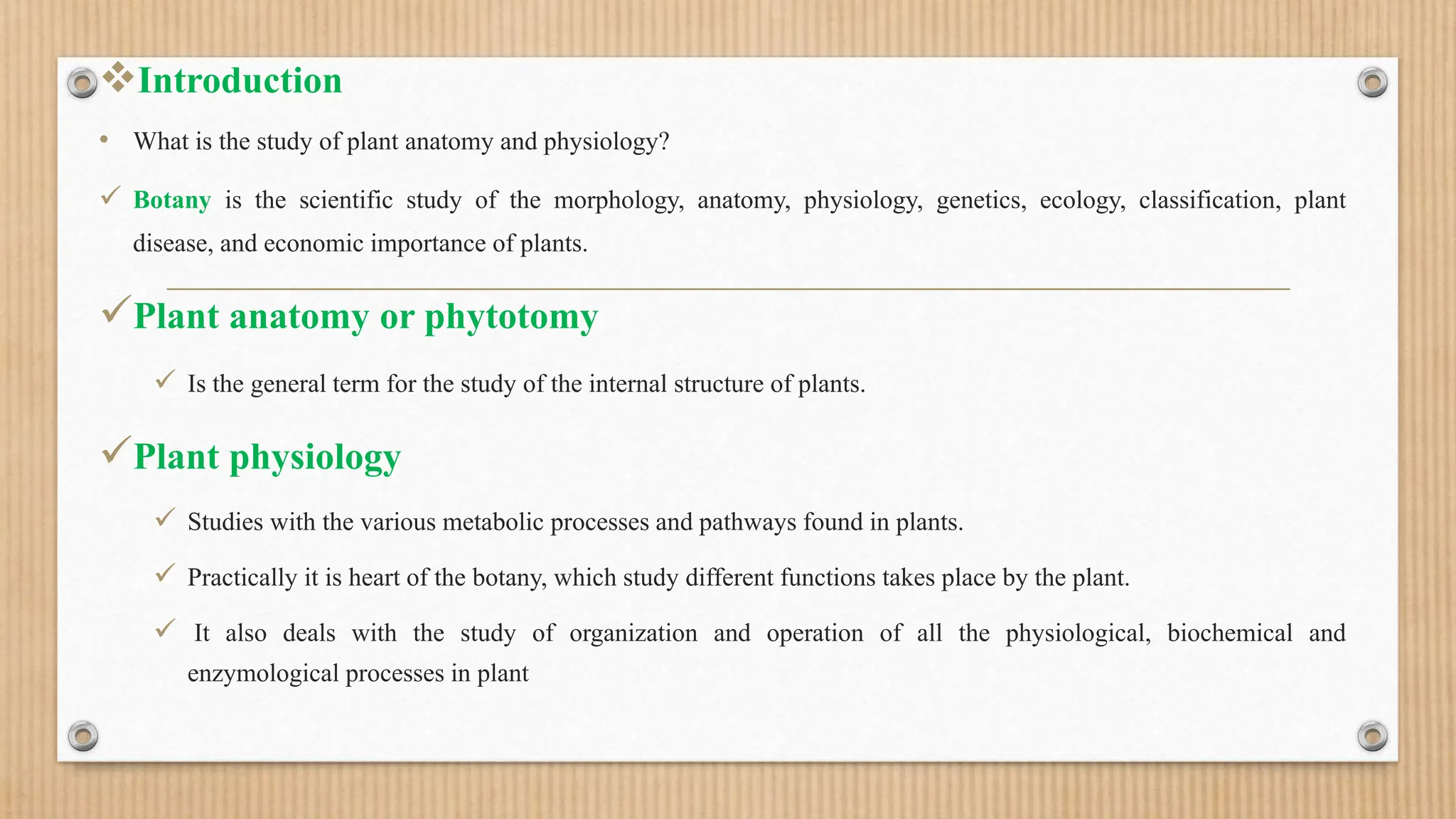 Plant anatomy and physiology.pptx | Gardening | Home & Garden