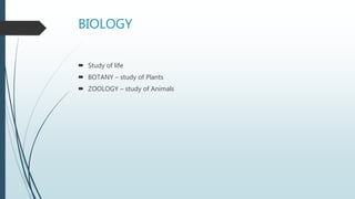 Plant and animal biology | PPTX