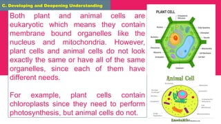 Plant and Animal Cell grade 7 lesson proper | PPTX