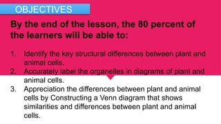 Plant and Animal Cell grade 7 lesson proper | PPTX