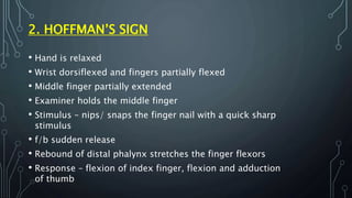 Hoffman Sign