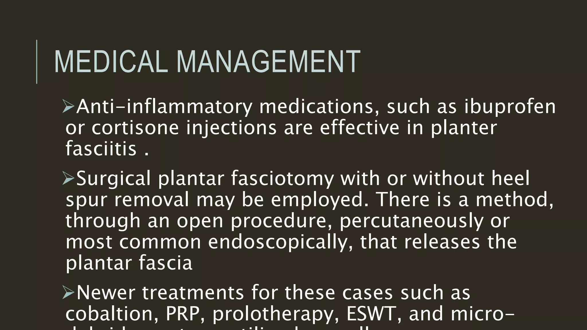 Plantar Fascitis / Fasciosis. | PPTX