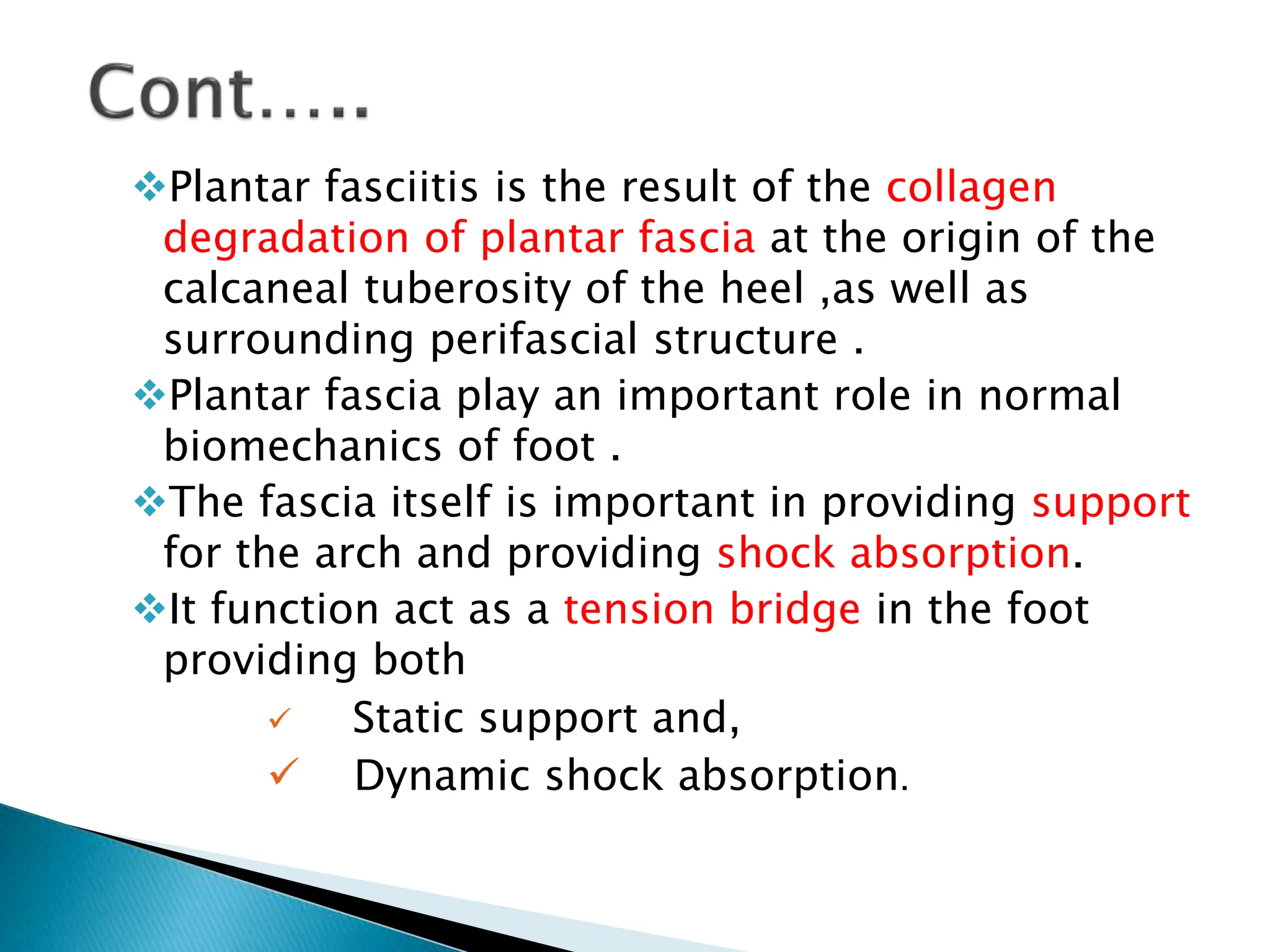 PLANTAR FASCIITIS .pptx. This ppt is based on sports condition plantar ...