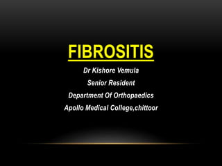 Plantar fascitis, fibrositis | PPTX