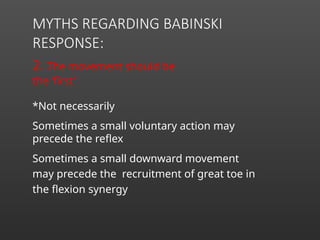 Plantar Reflexes and babinski sign for neurological patients | PPTX