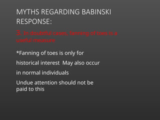 Plantar Reflexes and babinski sign for neurological patients | PPTX