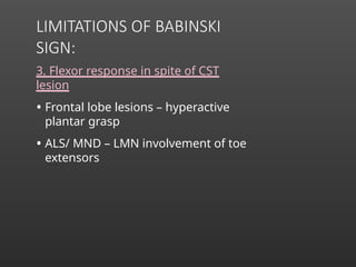 Plantar Reflexes and babinski sign for neurological patients | PPTX