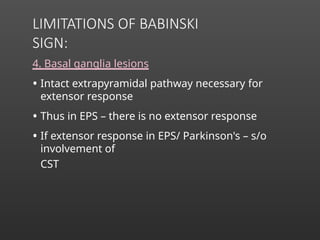 Plantar Reflexes and babinski sign for neurological patients | PPTX