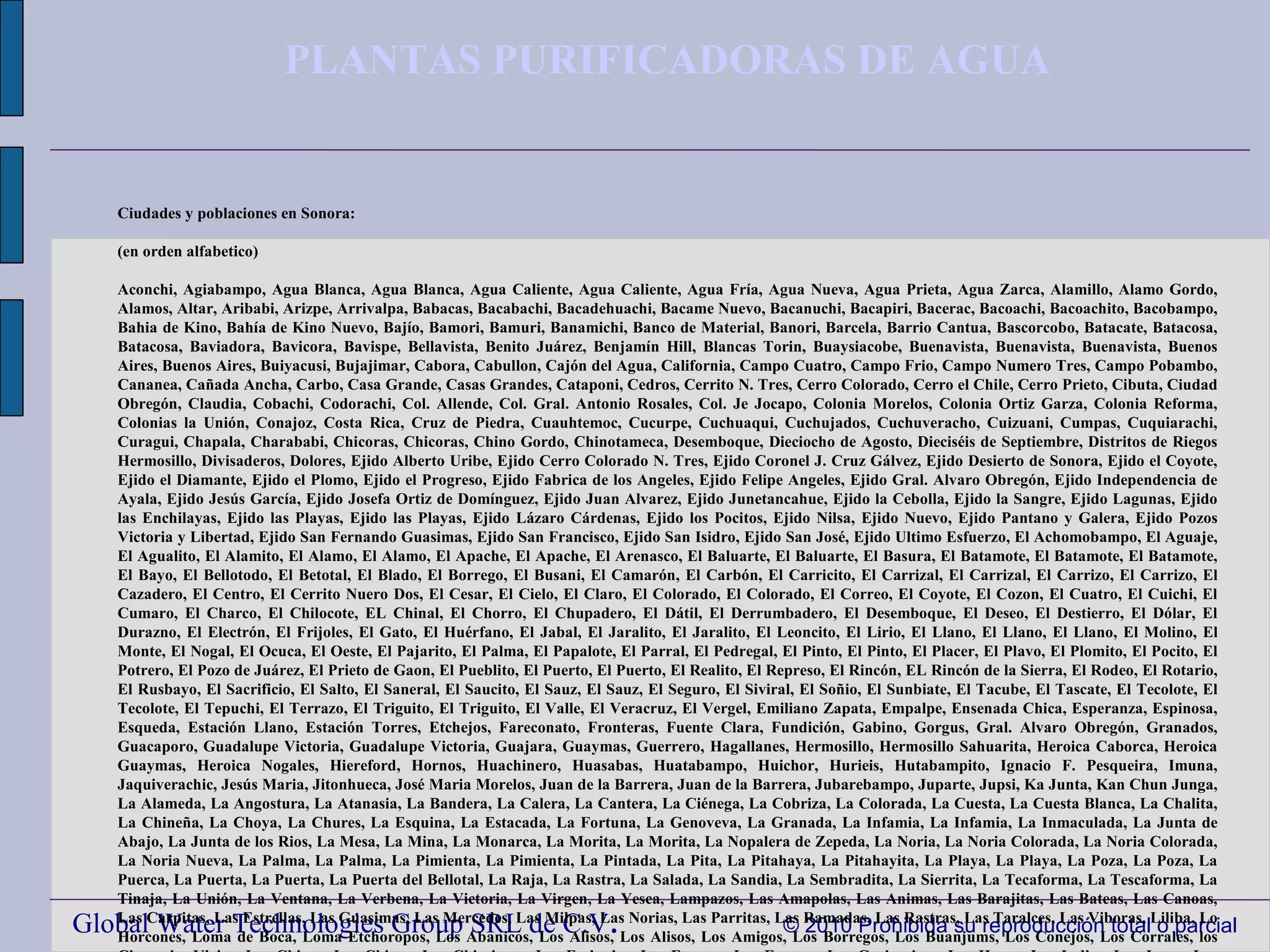 Plantas purificadoras-de-agua-sonora | PPT