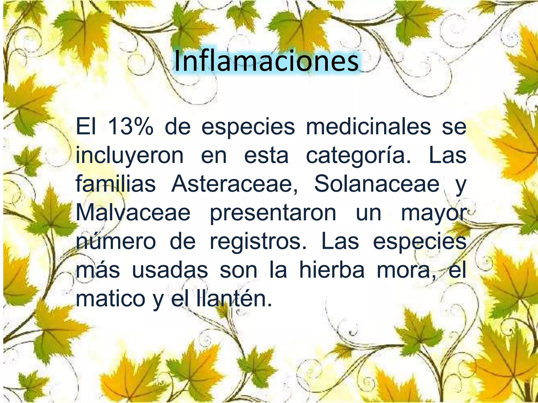 Plantas medicinales por Verónica Tigse y Jacqueline Jácome | PPTX ...