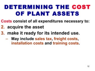 Plant assets and depreciation | PPT